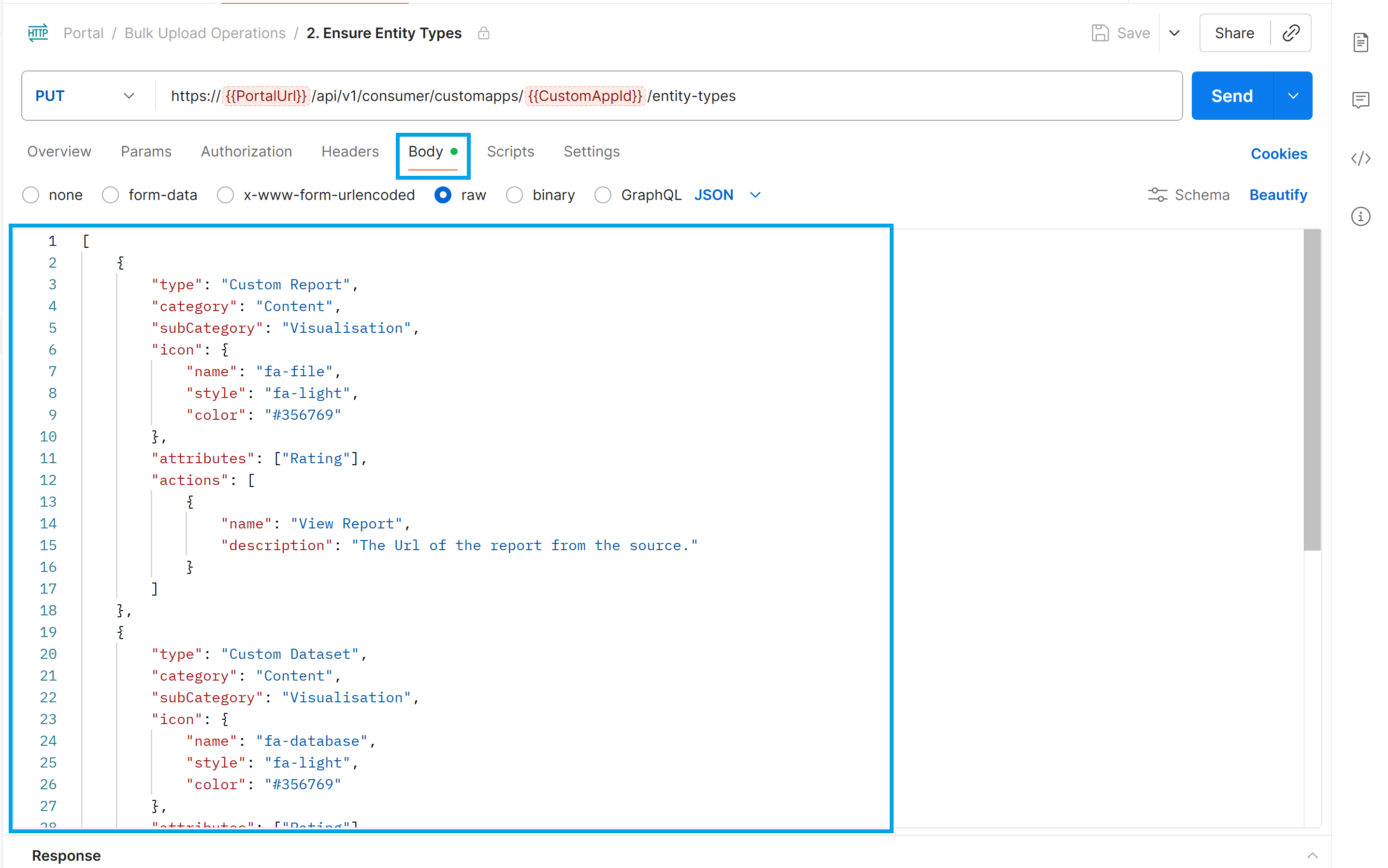 Upload Assets, Entity Types and Attributes :: Loome Documentation